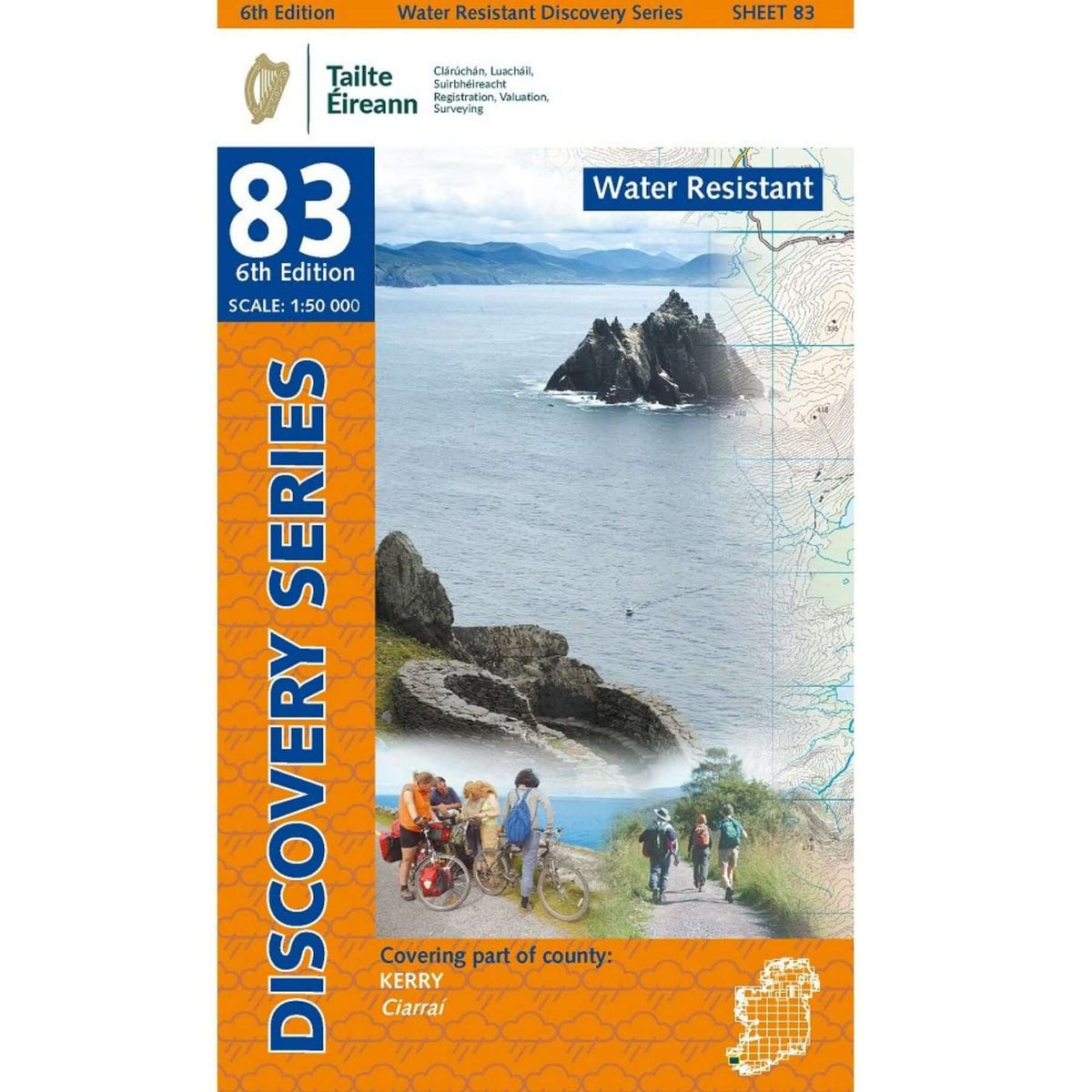 Ordnance Survey Discovery Series 83 - Kerry - Water Resistant – 53 ...
