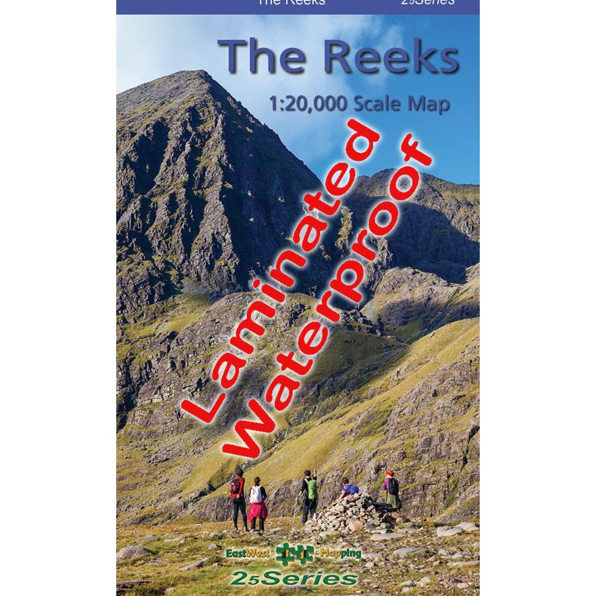 EastWest Maps The Reeks Waterproof Map – 53 Degrees North